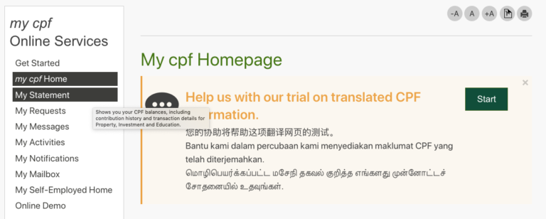 CPF Statement – Forms24