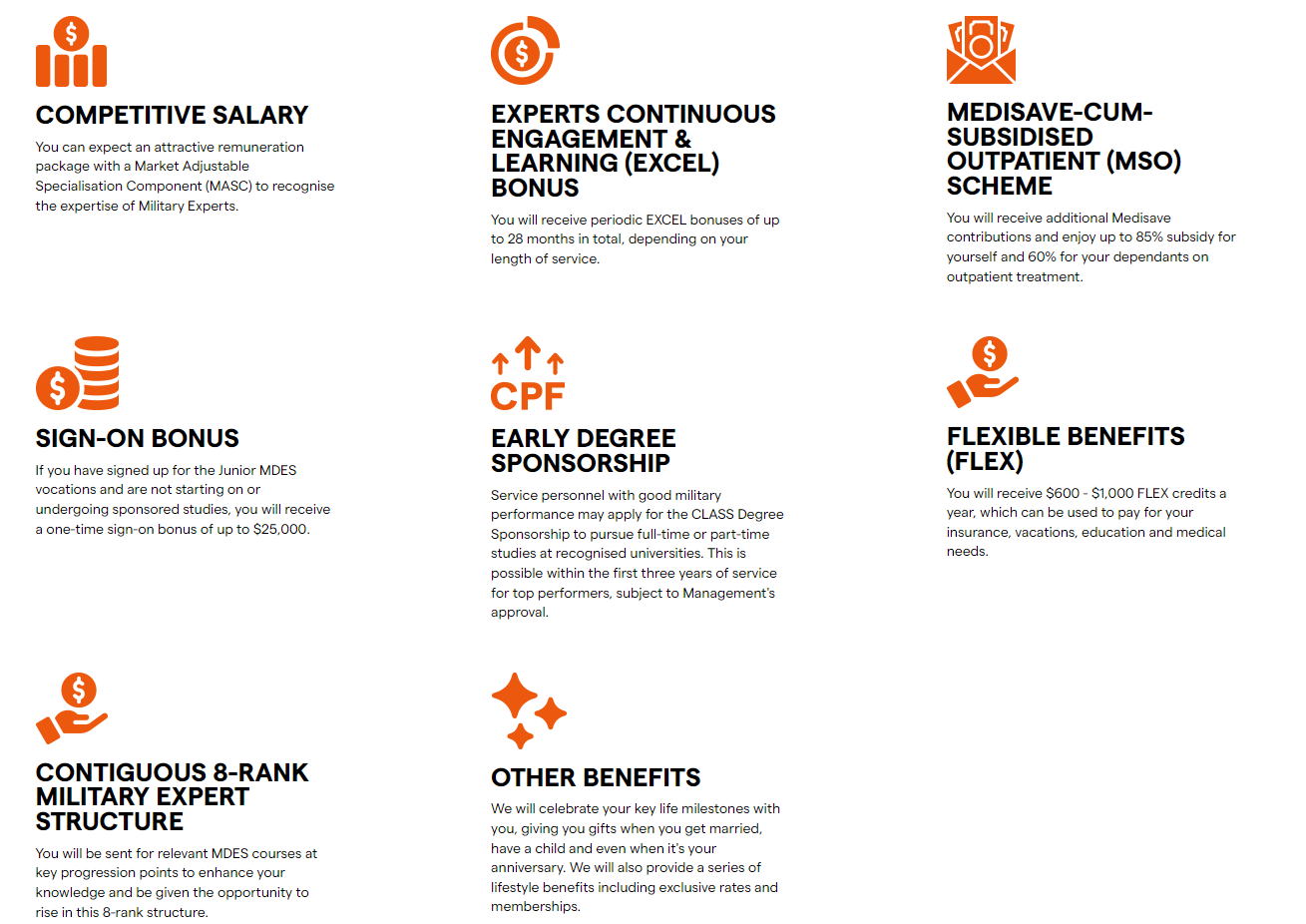 SAF Pay: Regular Starting Salary and Recruitment Bonus Schemes By SAF ...